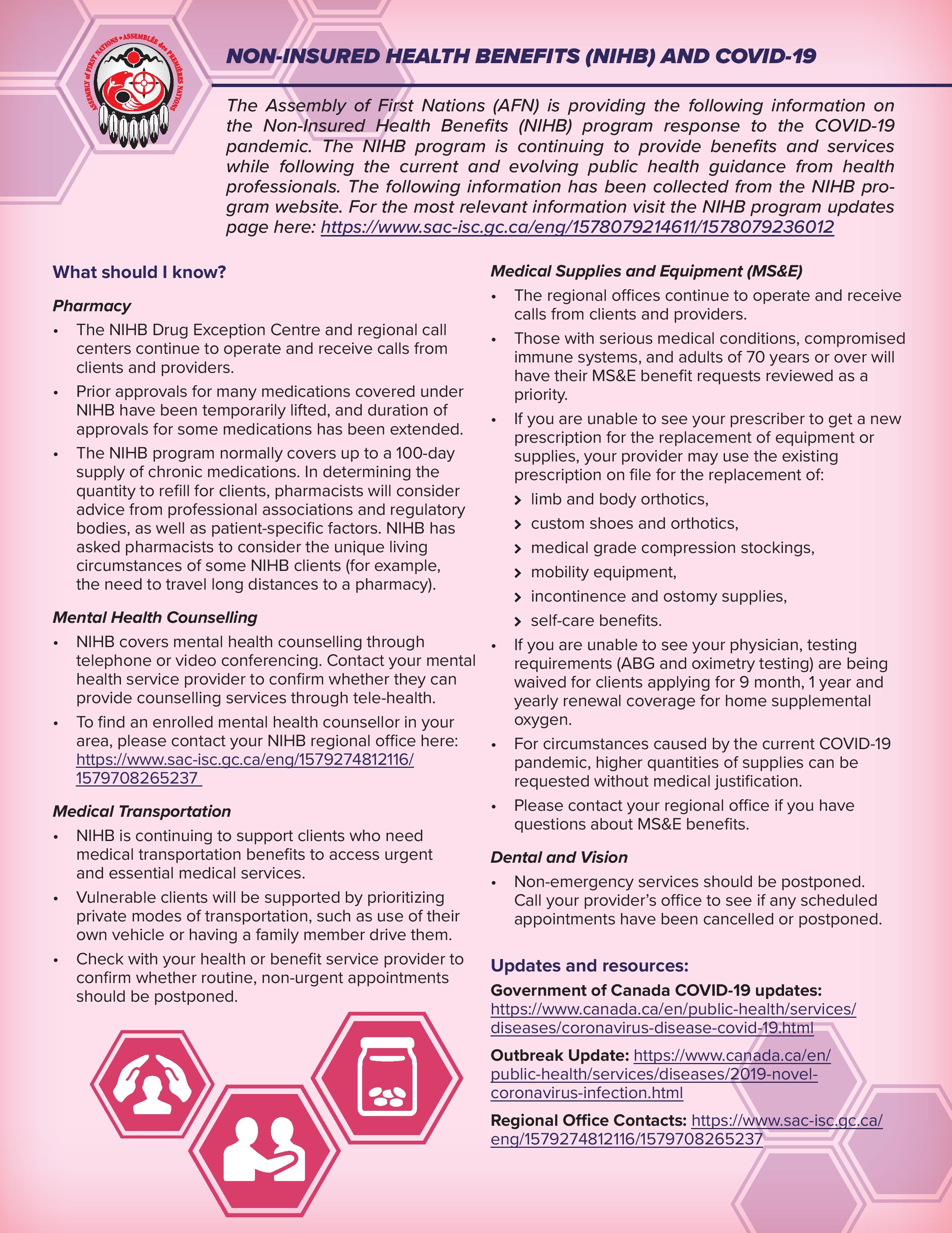 Non-Insured Health Benefits Navigator - Southern Chiefs' Organization Inc.