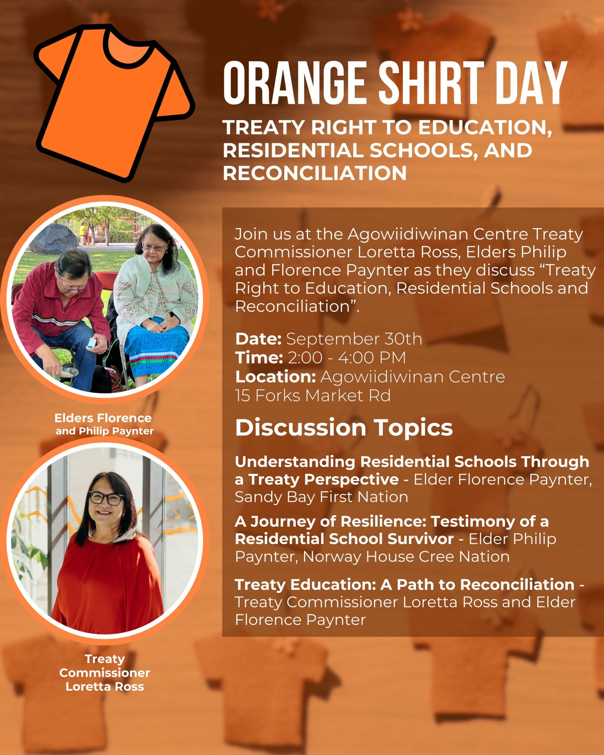 National Day for Truth and Reconciliation & Orange Shirt Day Events ...