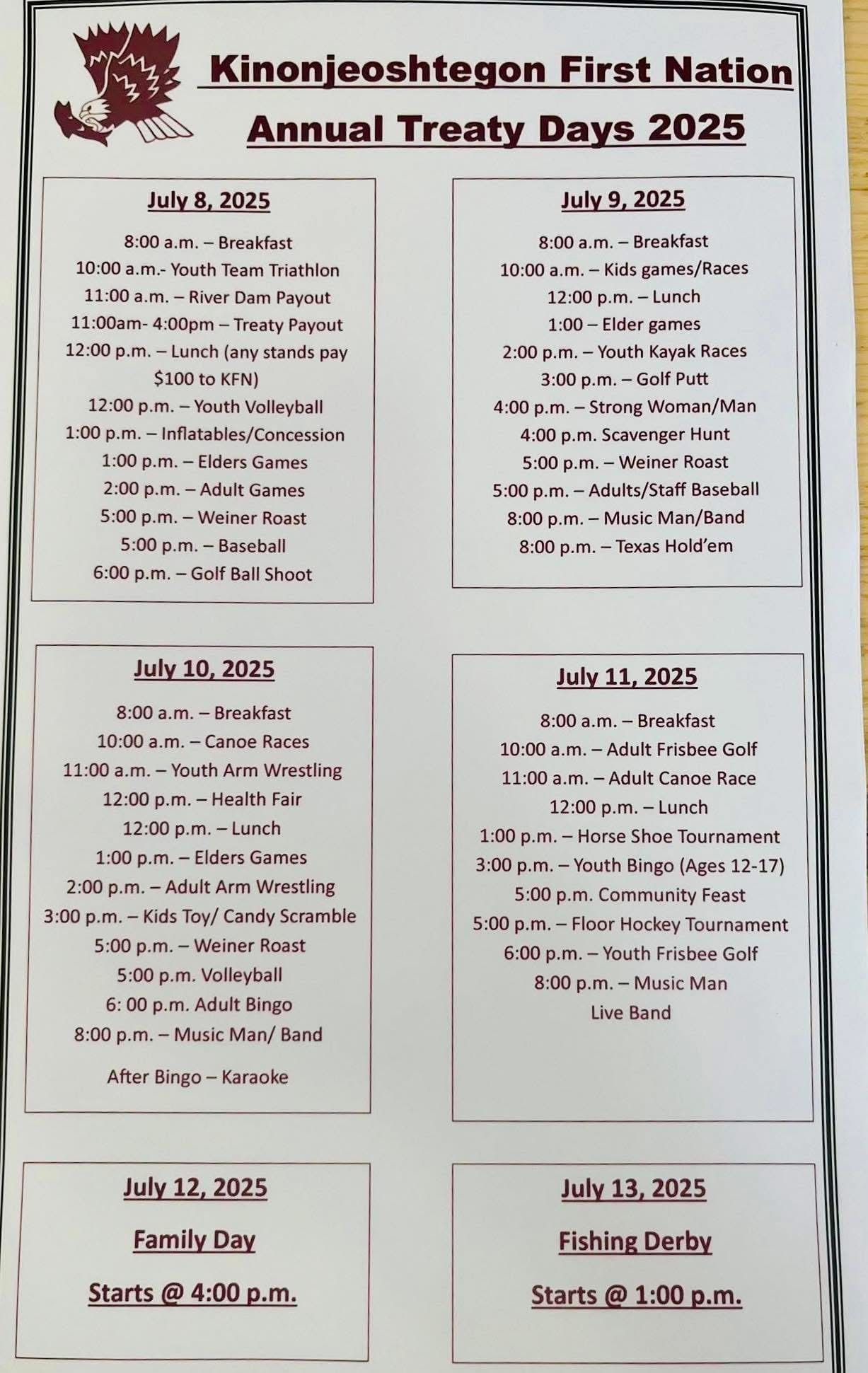 Manitoba Treaty Days for 2025 - Southern Chiefs' Organization Inc.