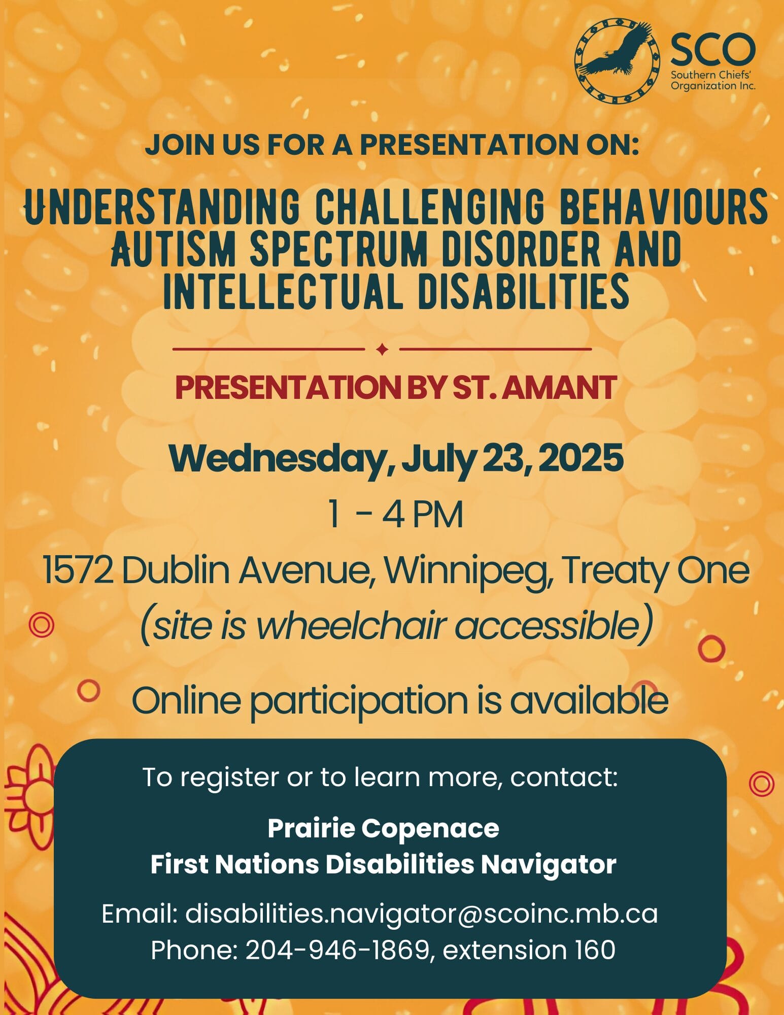 SCO Hosting Workshop on Challenging Behaviours, Autism, and ...