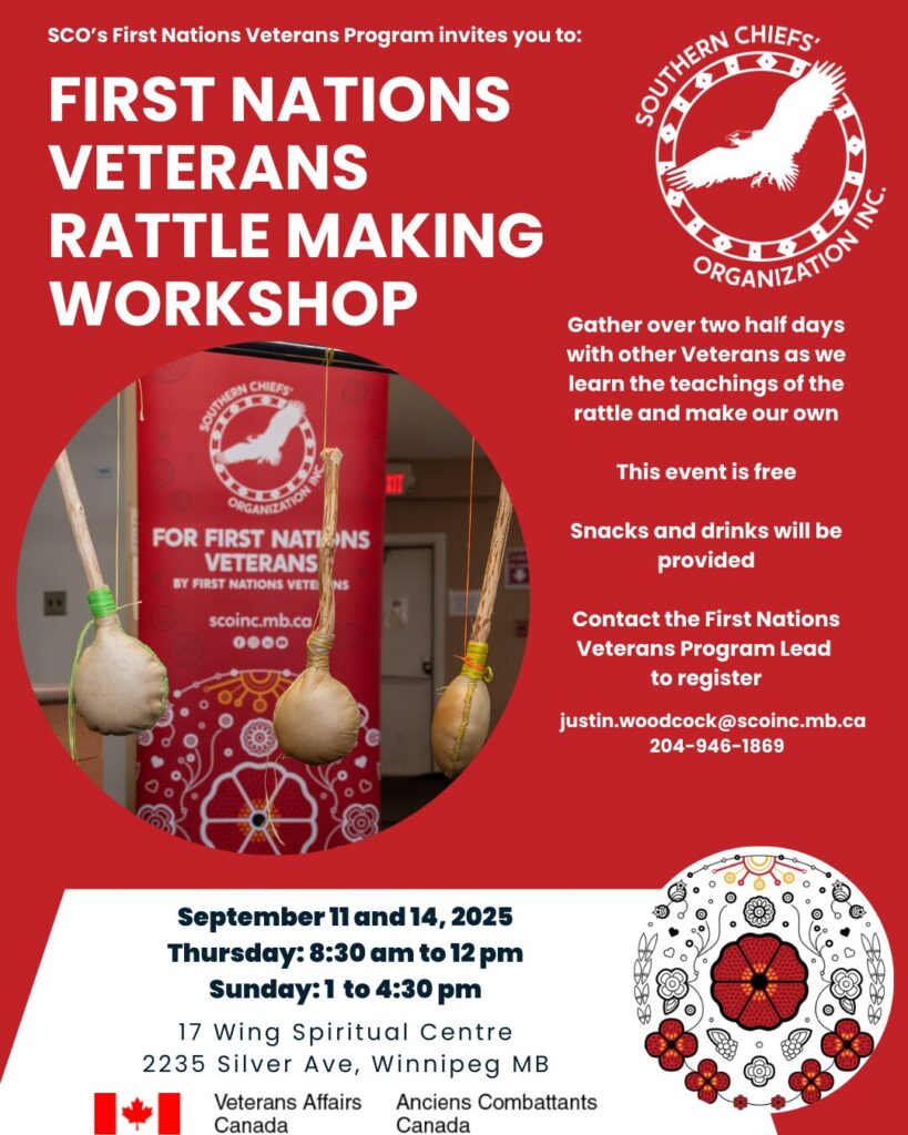 SCO Invites First Nations Veterans to Register for Rattle Making ...